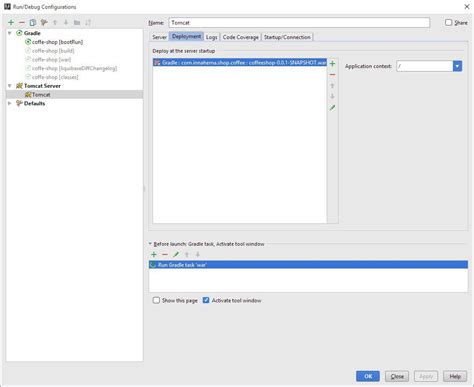 java spring tomcat configuration can not create a war file
