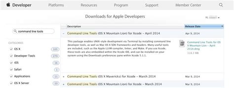 how to install the command line developer tools without