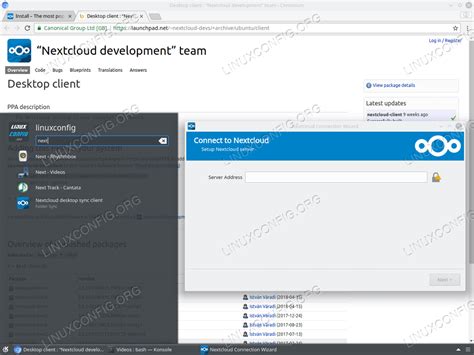 how to install nextcloud client on ubuntu 18 04 bionic beaver linux