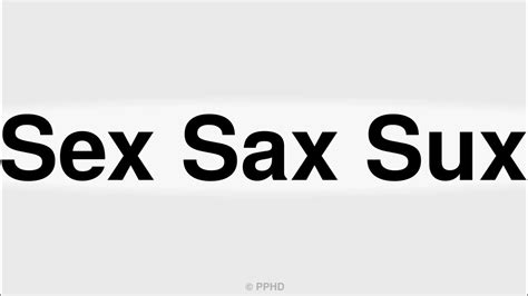 How To Correctly Pronounce Sex Sax Sux In English Youtube