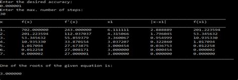 c program for newton raphson method