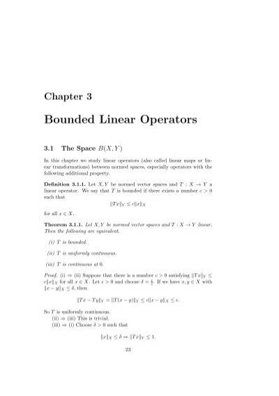 bounded linear operators