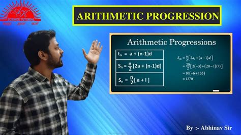 arithmetic progression class 10 introduction and examples youtube
