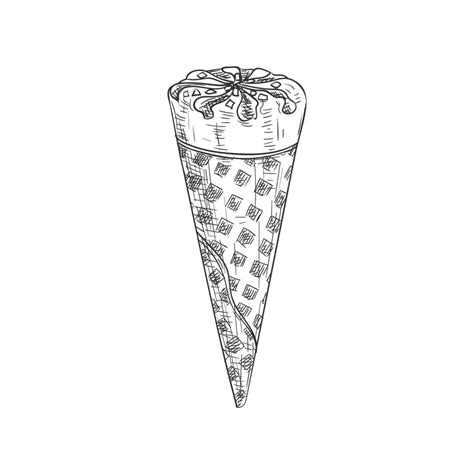 Ice Cream In Waffle Cone Isolated Sundae Dessert Ice Cream Summer