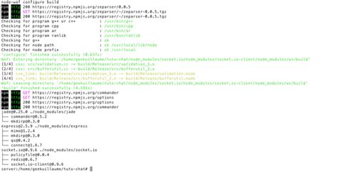 using node js and websockets to build a chat service