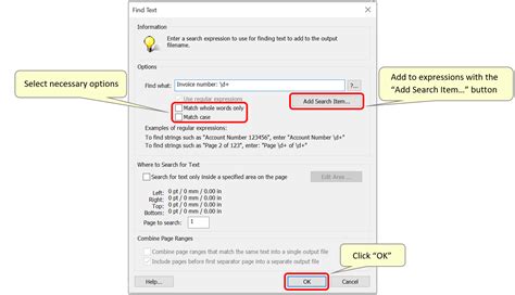 automatically rename documents using the text by search method with