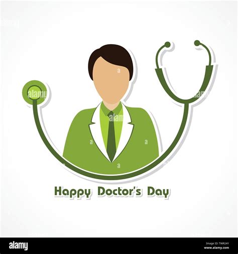 Illustration Of Happy Doctors Day 1 July Stock Vector Stock Vector