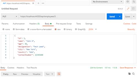 build asp core web api with crud operations using entity framework core