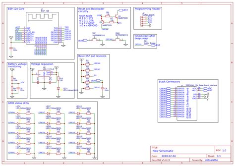 esp8266 12e base board easyeda open source hardware lab