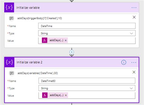 solved how to initialize date type variable power platform community