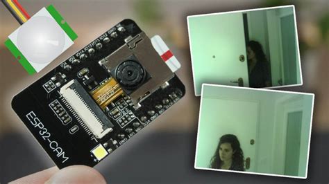 esp32 cam pir motion detector with photo capture random