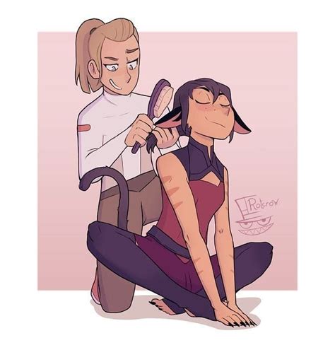 𝕀𝕞 𝕟𝕠𝕥 𝕔𝕦𝕥𝕖 😾 On Instagram “catra Brushing Time Shes So Cute🥺🥺💞