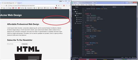 html why is my unordered list here appearing outside of the header