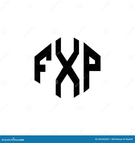 Fxp Letter Logo Design With Polygon Shape Fxp Polygon And Cube Shape