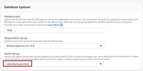 aws rds sql server migration using native backups