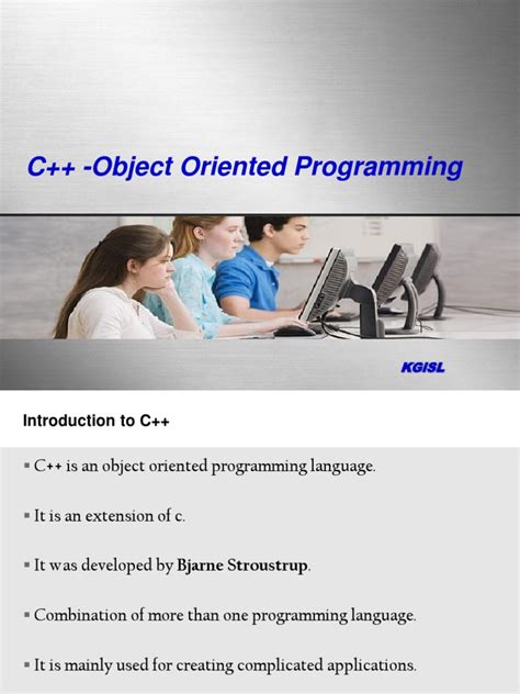 c workshop ppt object computer science object