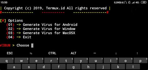 cara membuat virus di termux 100 work asalkata