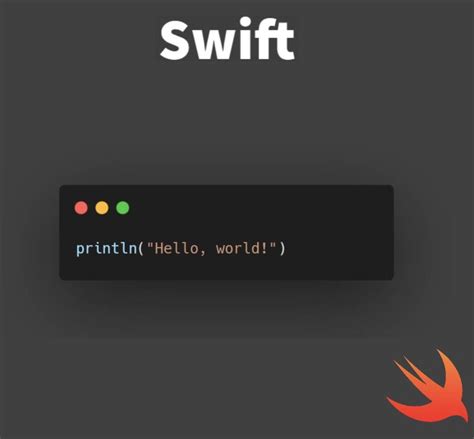hello world in swift programming language swift programming language