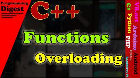example how to use the function overloading concept in c programming