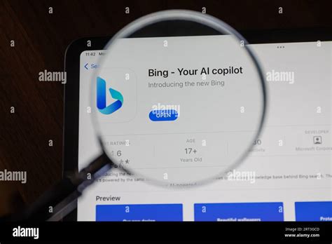 Ostersund Sweden Mars 6 2023 Microsoft Bing Your Ai Copilot App