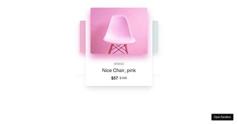 pure react 3d carousel codesandbox