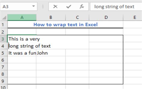how to wrap text in excel excelchat