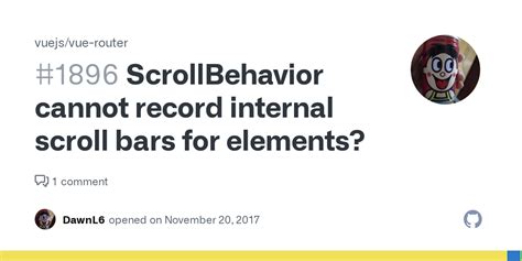 scrollbehavior cannot record internal scroll bars for elements · issue