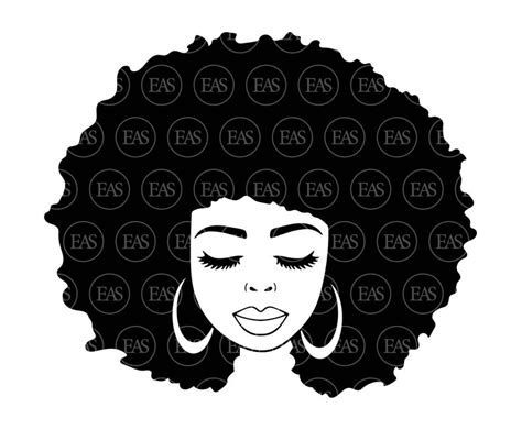 Afro Girl Svg Afro Woman Svg Black Queen Svg Boss Lady Svg Etsy