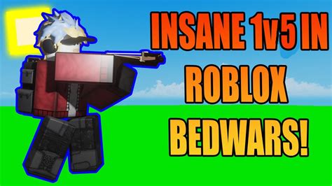 Roblox Bedwars Insane 1v5 Ranked Win Roblox Bedwars Youtube