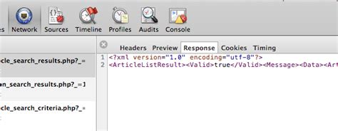 pretty print xml in chrome developer tool stack overflow