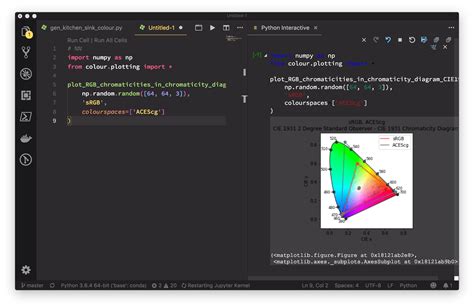 plotting chromaticities using oiio and colour science for