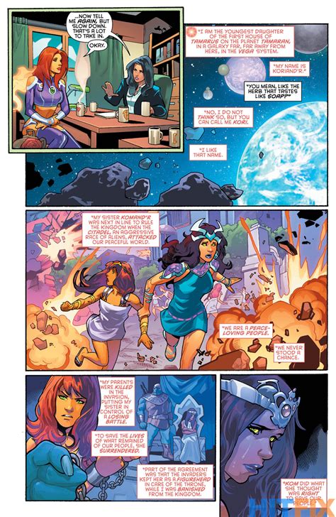 weird science dc comics starfire 1 preview