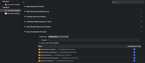 swift no such module using modular architecture with cocoapods