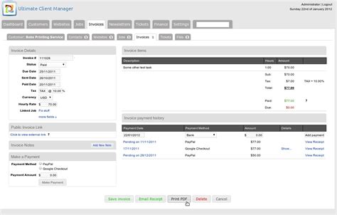 print invoice php code download them or print