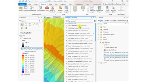 downloading using and analyzing lidar data in arcgis pro youtube
