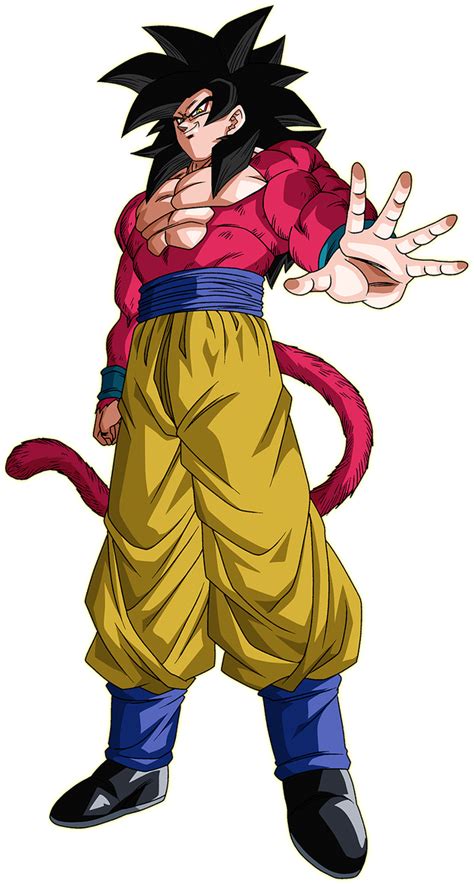 Goku Ssj4 Render 6 Dokkan Battle By Maxiuchiha22 Goku Anime Rendering