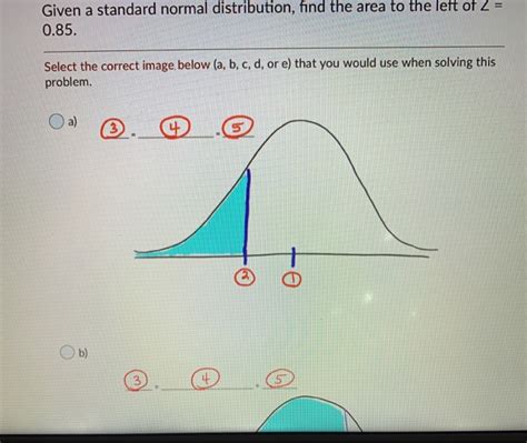 Solved Given A Standard Normal Distribution Find The Area