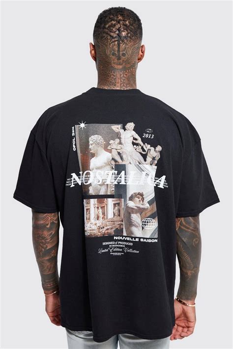 Mens Oversized Graphic T Shirt Boohoo Uk