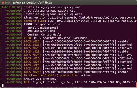 dmesg gets human readable output