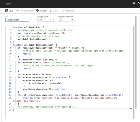 cosmos db server side programming with typescript part 4 triggers
