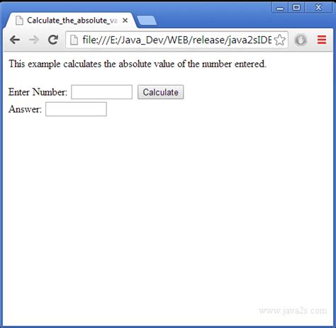 calculate the absolute value of num in javascript
