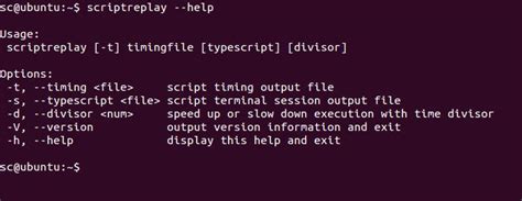 comando scriptreplay en linux con ejemplos acervo lima