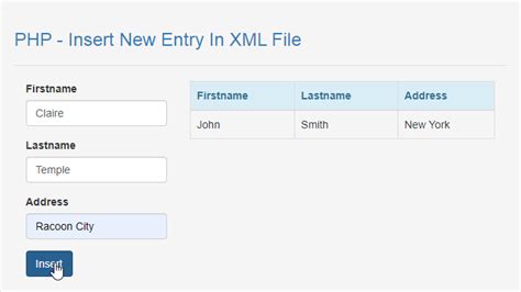 php insert new entry in xml file free source code