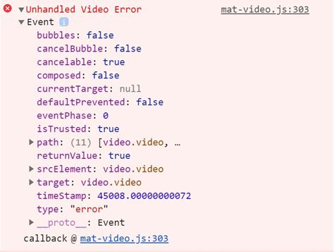 external video links cannot play in mat video src using