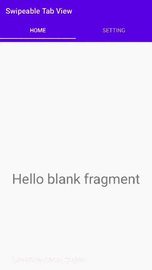 how to make tabs with swipeable view in android [2020]