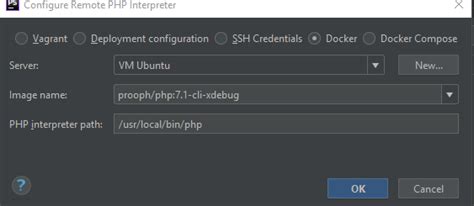 configure remote docker php cli interpreter does not work ides