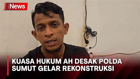 Kuasa Hukum Aditya Hasibuan Desak Polda Sumut Gelar Rekonstruksi