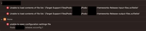 xcode cloud build unable to load contents of file stack overflow