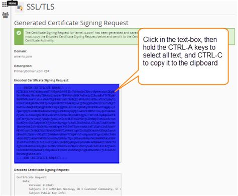 install ssl certificates with cpanel ssl tls manager