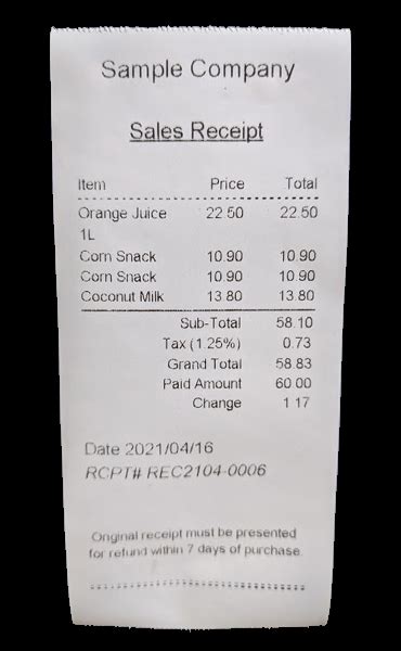 quick receipt software for thermal printer